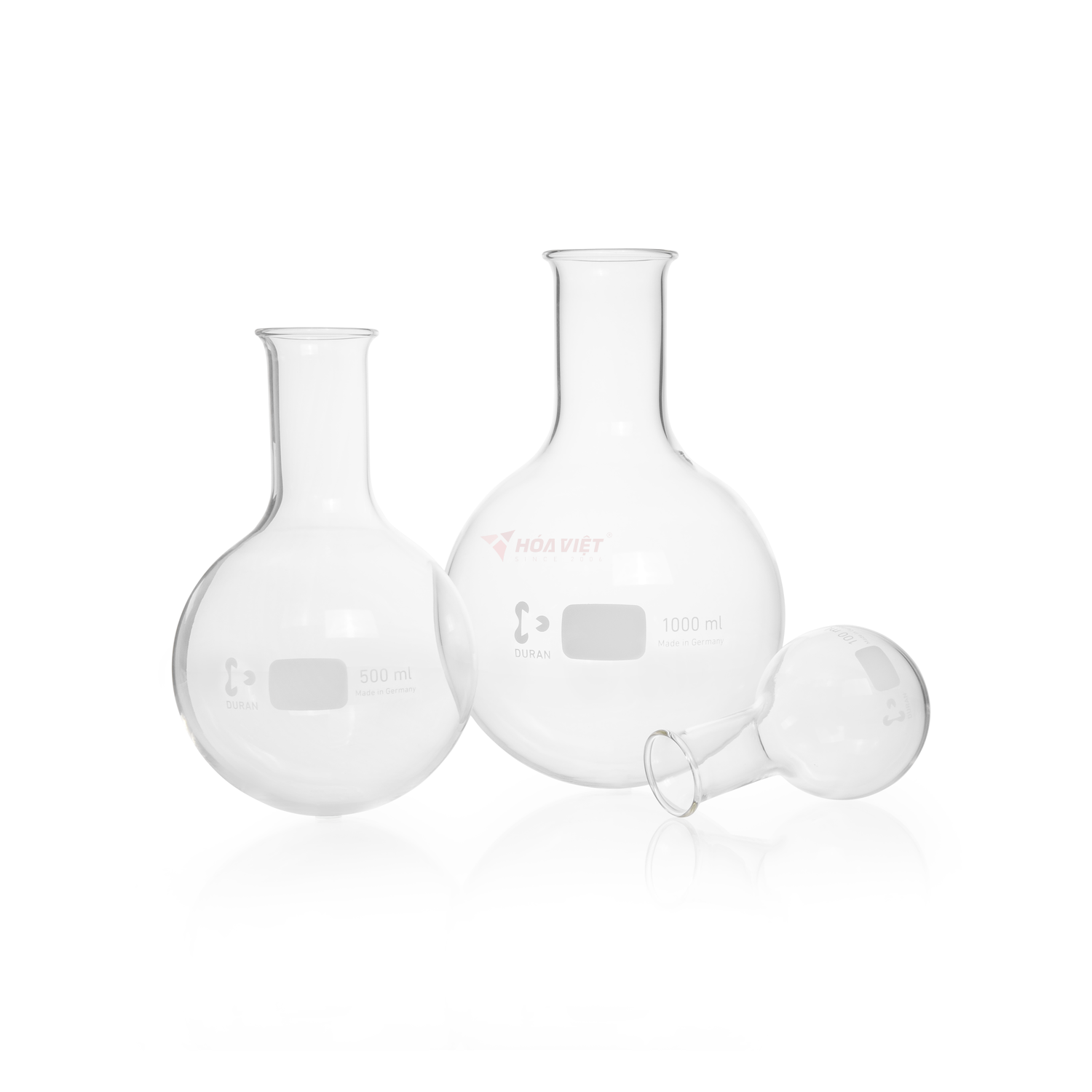Bình cầu đáy tròn DURAN® 500 ml cổ hẹp, có vành – Round Bottom Flask ...